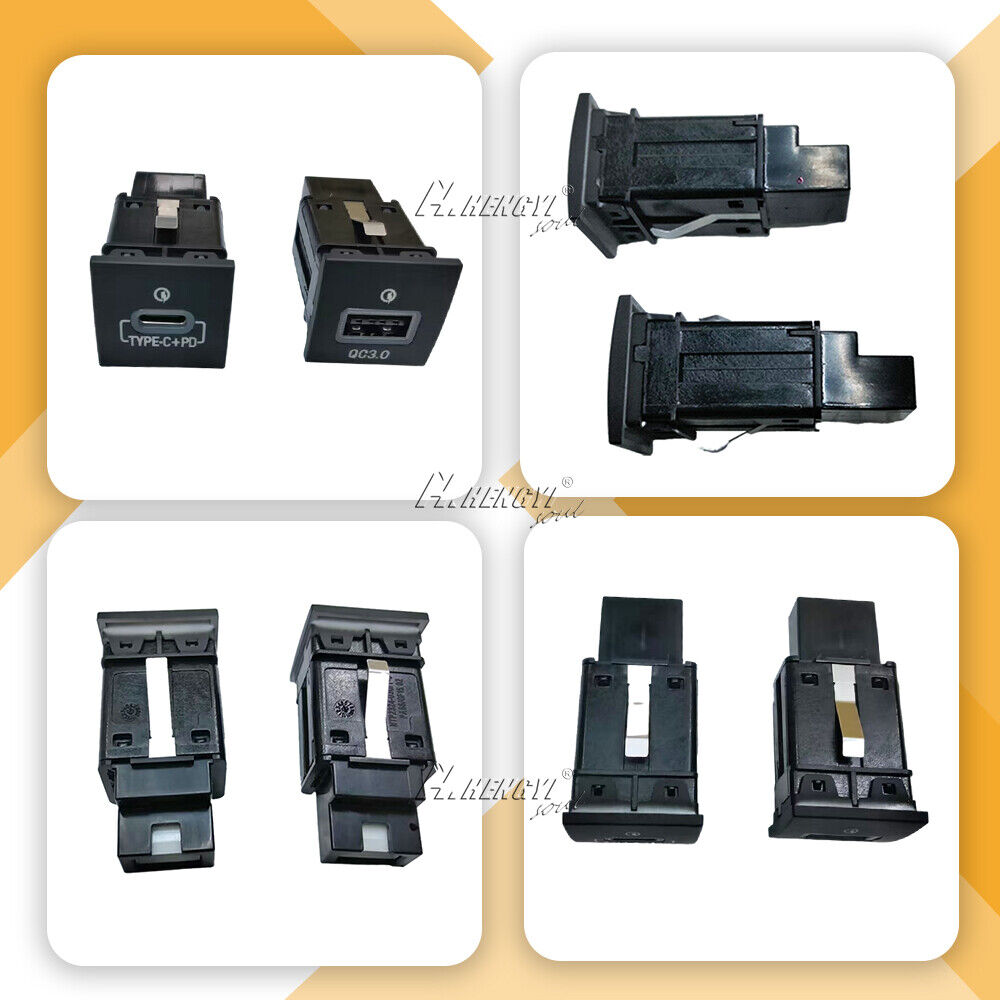 36W Power Port USB QC PD Charger Socket For VW Jetta Golf MK6 Scirocco ...