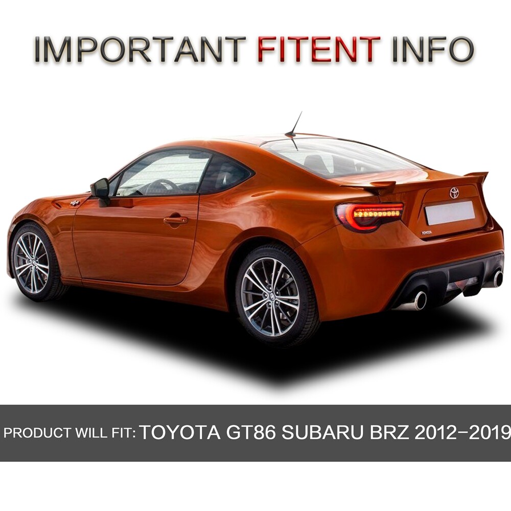 VLAND LED Red Taillights For 2012-2020 2019 Toyota 86 / Subaru BRZ ...