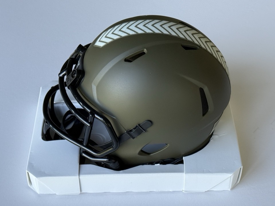 Heath Miller Pittsburgh Steelers SIGNED Salute To Service Mini Helmet ...