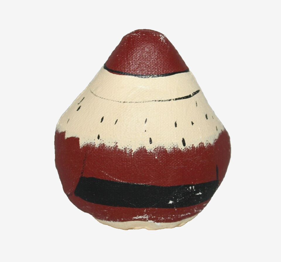 Susie Nordley Oil Cloth Painted Santa Folk Art Christmas Roly Poly ...