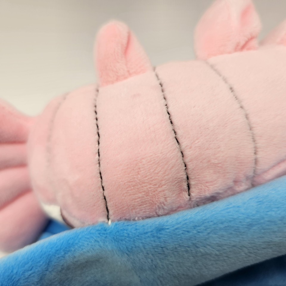 Bubba Gump Plush Shrimp blanket Stuffed Animal Baby Louie Pink Blue 9 ...