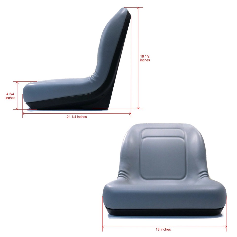 Gray High Back Seat fits Scag Z-Cat Zero-Turn Lawn Mowers SMZC-24A ...