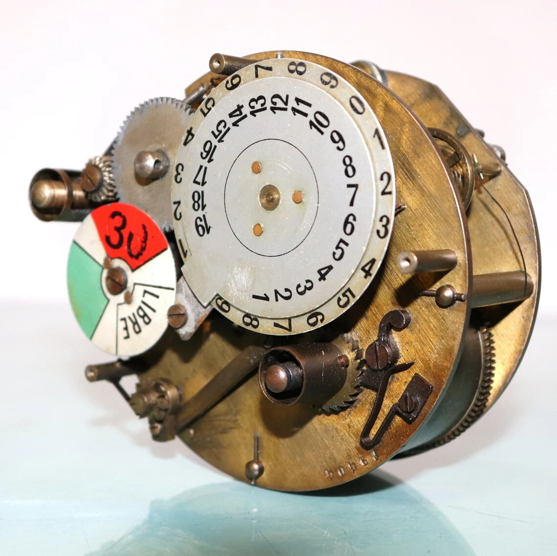 KIENZLE Mantel Wall Mechanical BILLIARD Clock SUPER RARE Vintage 1950s ...