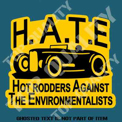HATE HOT ROD DECAL STICKER RETRO OLD SCHOOL RAT ROD RACING DECALS ...