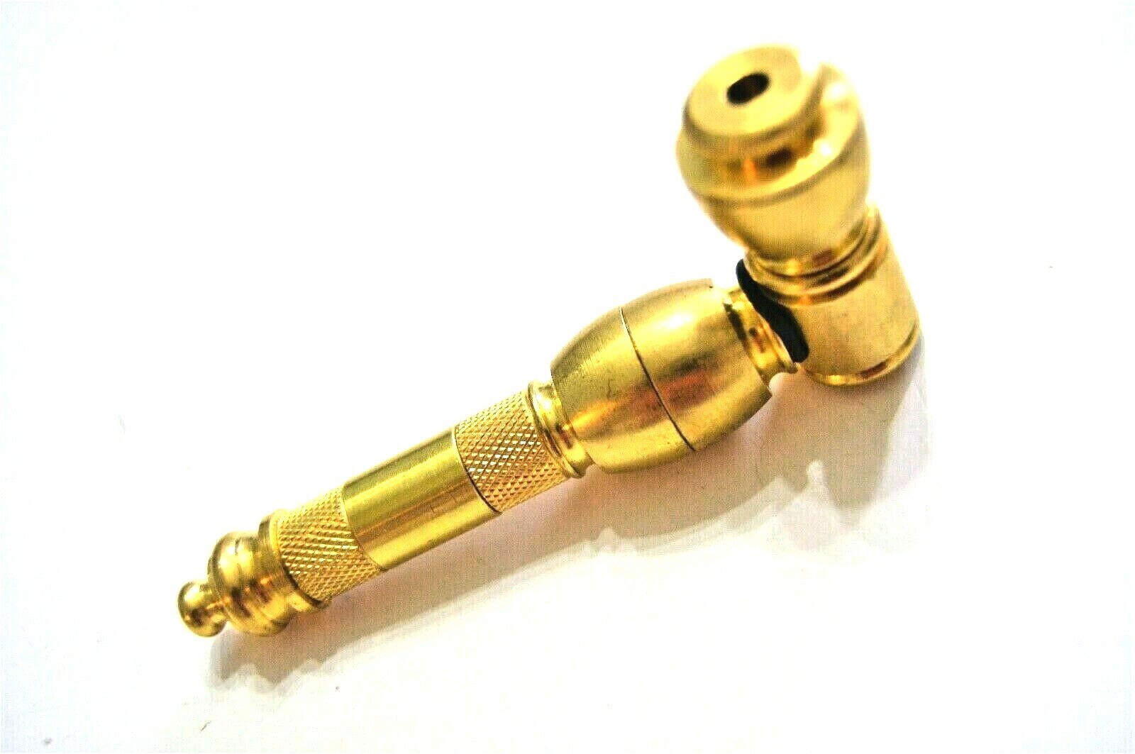 4" Metal Tobacco Smoking Brass Chamber Pipe Collectible Pipe American ...