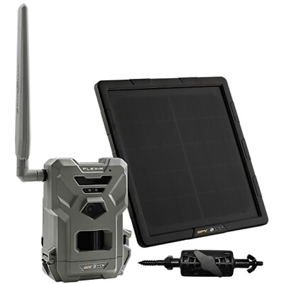 Spypoint Flex M 28MP Trail Game Camera & SPLB-10 Solar Panel Bundle ...