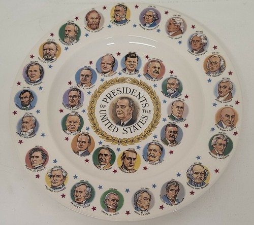 Vtg Presidents Of The United States Collector Plate John F Kennedy JFK ...