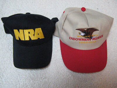 Pair of NRA Membership Embroidered Baseball Caps | eBay