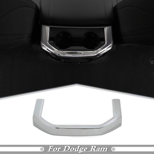 For 2019 - 2024 Dodge Ram 1500 ABS Chrome Rear Cup Holder Panel Trim ...