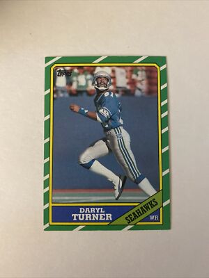 1986 Topps Football Daryl Turner Seattle Seahawks Card #205 | eBay