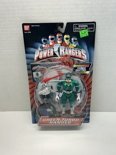 1997 Power Rangers Turbo Green 5" Ranger Double Turbo Shifter Action ...