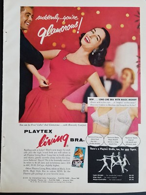 1956 women's Playtex living bra suddenly your glamourous vintage ...