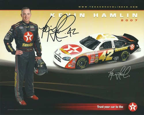 Kevin Hamlin NASCAR Racing Original Autograph 8x10 Signed Hero Card | eBay