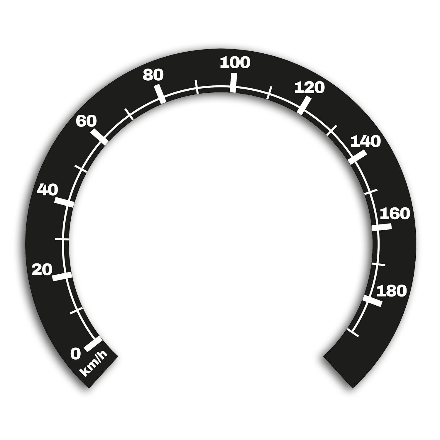 1996-2021 Harley-Davidson ROAD KING speedometer conversion sticker, KM ...