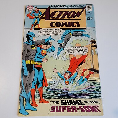 Action Comics #392 DC Comics 1970 Superman & Legion of Super-Heroes 5.0 ...