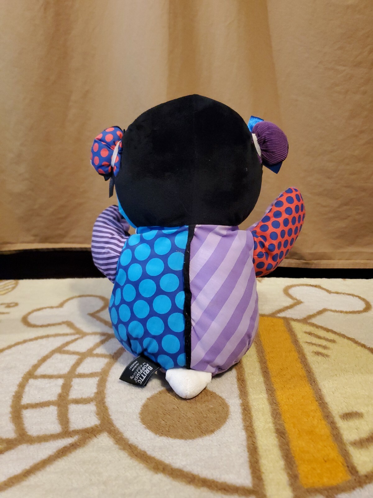Britto Popplush for Enesco Approx 15” Jackson The Panda Bear Purple ...