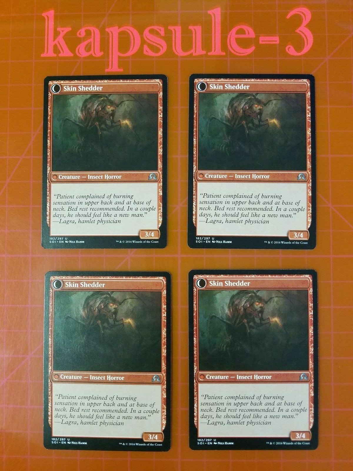 4x Skin Invasion // Skin Shredder | Shadows over Innistrad | MTG Magic ...