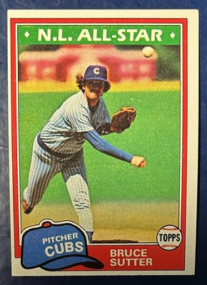 1981 Topps Baseball #590 Bruce Sutter All-Star Chicago Cubs VG/EX *PCA ...