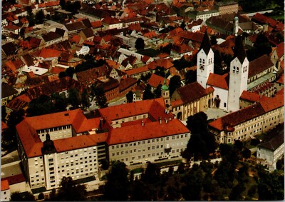 6x4" Postcard Freising Germany Cathedral Isar River- University Town ...