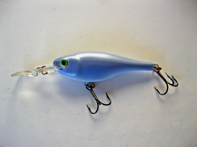 Custom Painted Rapala Shad Rap RS SRRS-7 Fishing Lure Light Blue Shad ...
