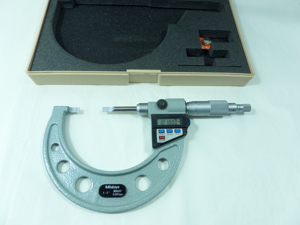 MITUTOYO OUTSIDE MICROMETER # 422 - 342 - 10 .. 1 - 2 .. DIGIMATIC ...