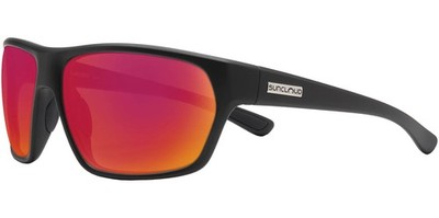 Suncloud Boone Polarized Matte Black Sunglasses w/ Mirror Lens ...