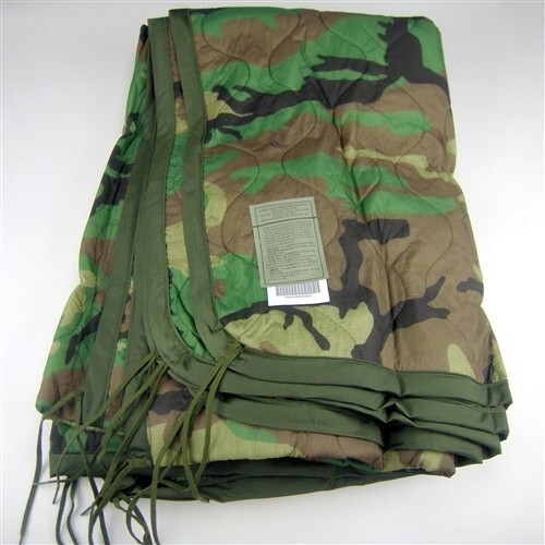 NEW Military Issue Poncho Liner/Woobie Woodland ERDL Camo | eBay