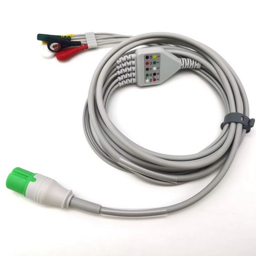 IEC One Piece 5 Lead ECG cable for Contec 7Pins CMS8000 Medical Monitor ...