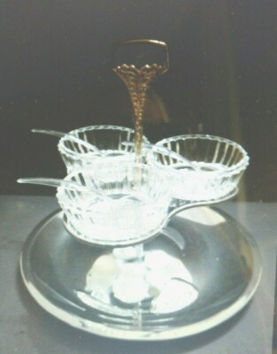 Kromex Mid-Century Triple Chip 'N Dip Carousel Server Silver Chrome ...