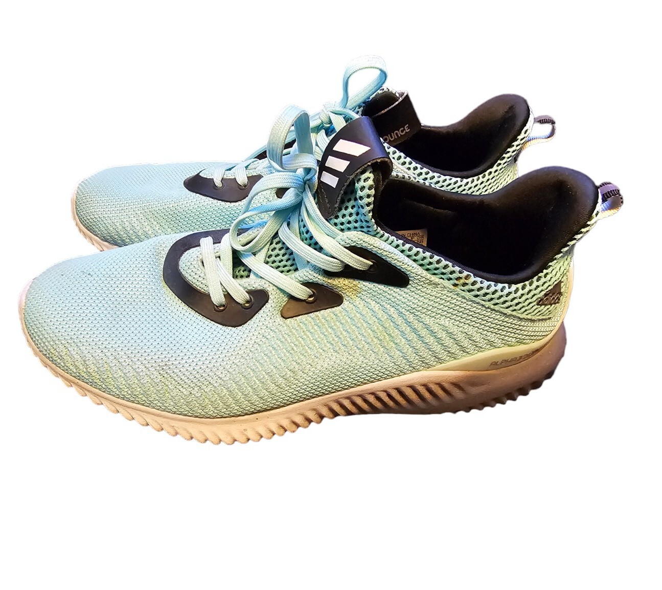 Adidas Alpha 3 Bounce B39429 Aqua Blue Running Shoes … - Gem