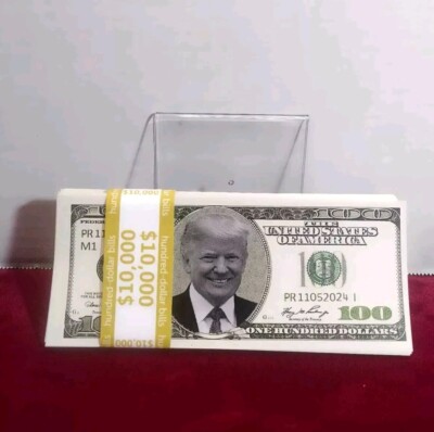 $10,000 TRUMP Presidential Novelty Replica Old Style (100) $100 Dollar ...