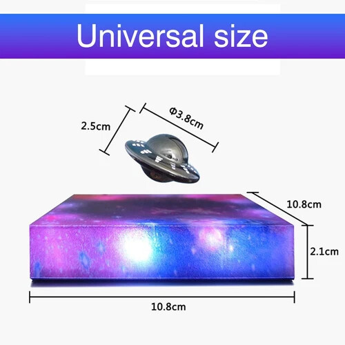 Automatic Rotating Light Levitating UFO Lamps Floating Home Desk Decor ...