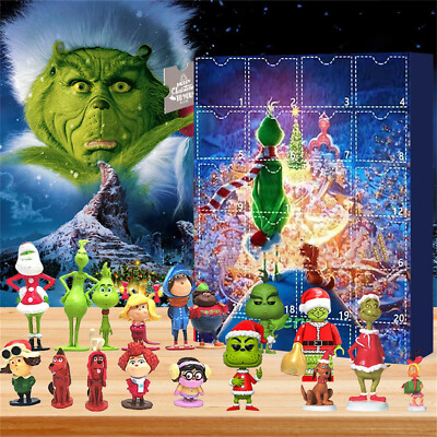 Christmas Advent Calendar Contain 24 Gift Christmas Figures Doll Advent ...