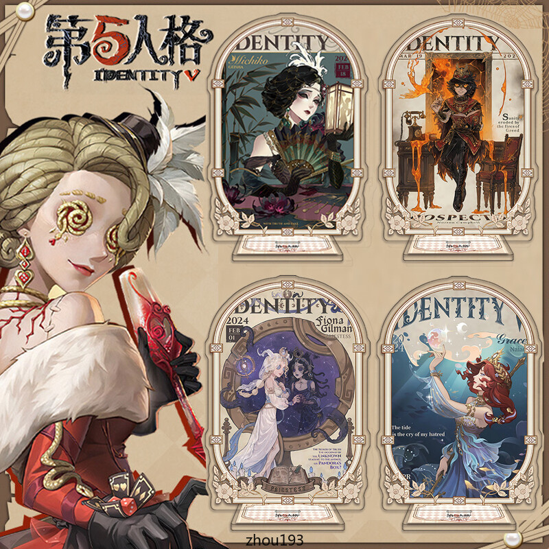 Anime Identity V Antiquarian Qi Shiyi Cosplay Acrylic Desktop Stand ...