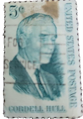 US Postage 1963 Cordell Hull 5 Cent Used Stamp #1235 | eBay
