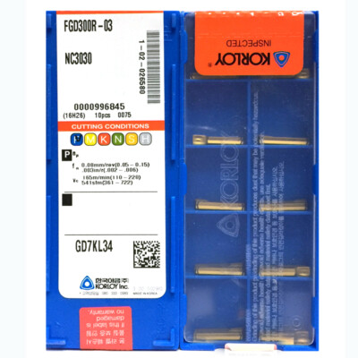 KORLOY FGD300R-03 NC3030 Carbide Inserts CNC TOOL # | eBay