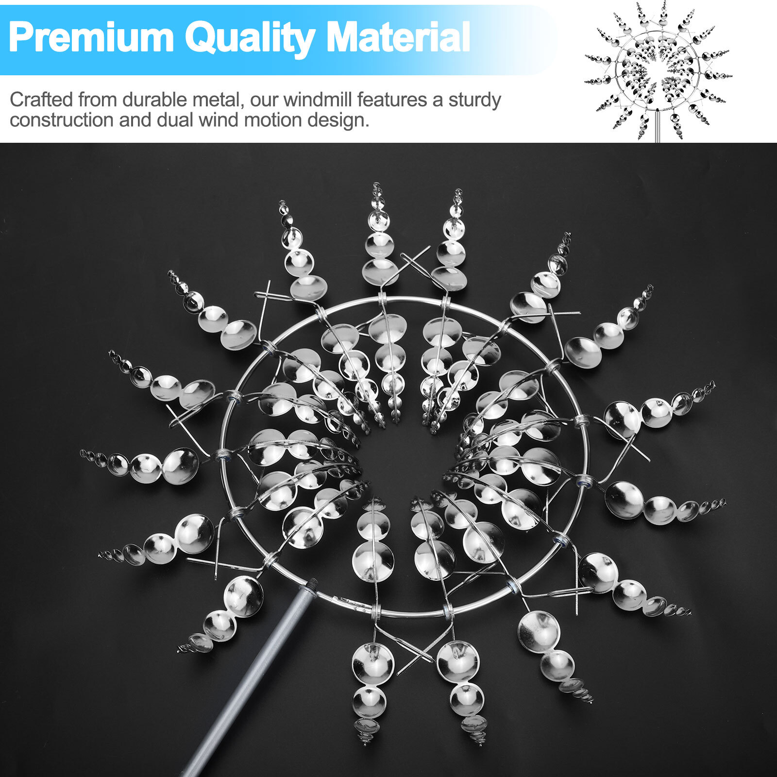 Unique and Magical 3D Metal Windmill Sculpture Wind Catchers Yard ...