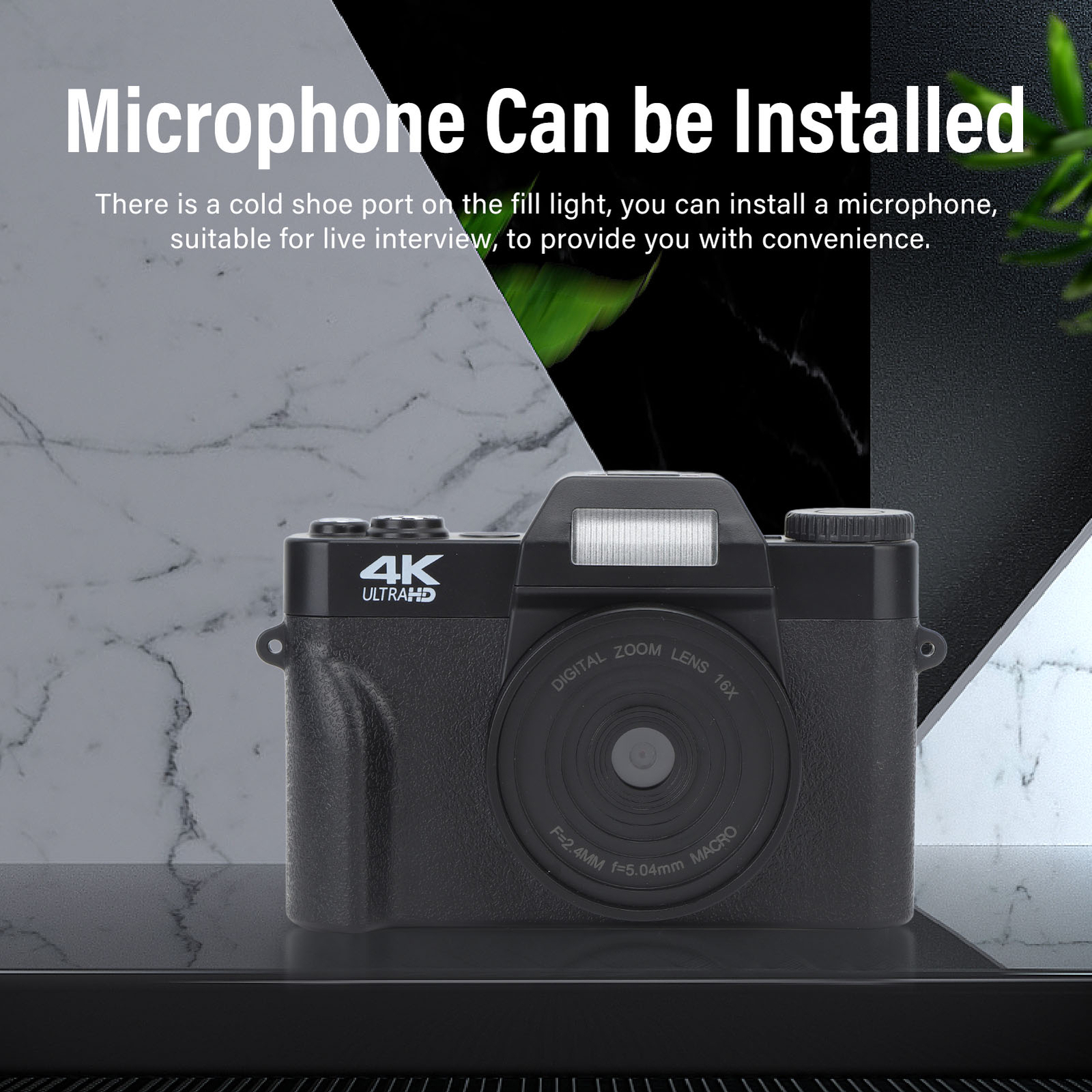 Digital Camera With Mic Fill Light 1500mAh 3 In 16x Digital Zoom 48 MP ...