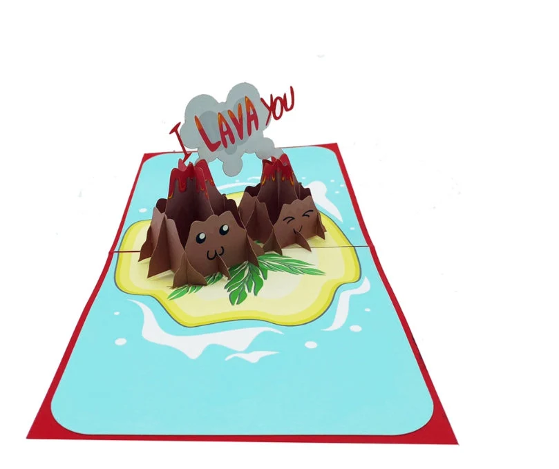 I Lava you pop-up 3D card for Birthday, Anniversary or Valentine's Day ...
