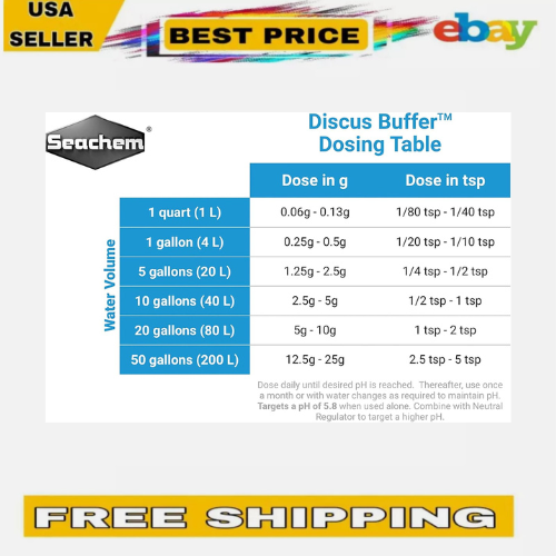 Seachem Discus Buffer 500g White Aquarium Water Conditioner pH Adjuster | eBay
