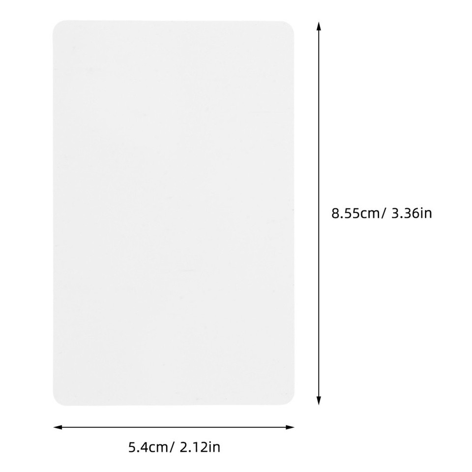 50pcs Printable Pvc Blank Cards Plastic Business Card Blanks Pvc Card ...