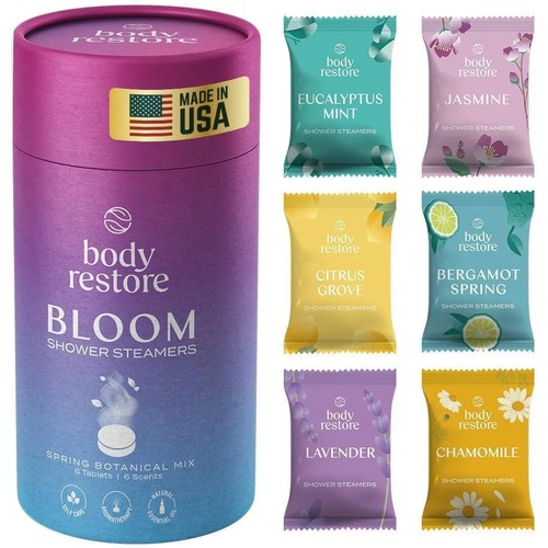 Body Restore Shower Steamers Aromatherapy 6 Pack - Fathers Day Unique ...