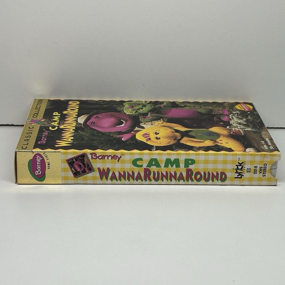 Barney Camp WannaRunnaRound Classic Collection VHS Video Tape Wanna Run ...