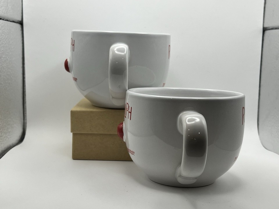 MTY International Co Ltd Rudolph Red-Nosed Reindeer Ceramic Mugs Set of ...