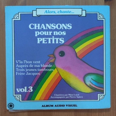 Mini Vinyl Record Frech Children's Songs by Mimi Larat and Pierre ...