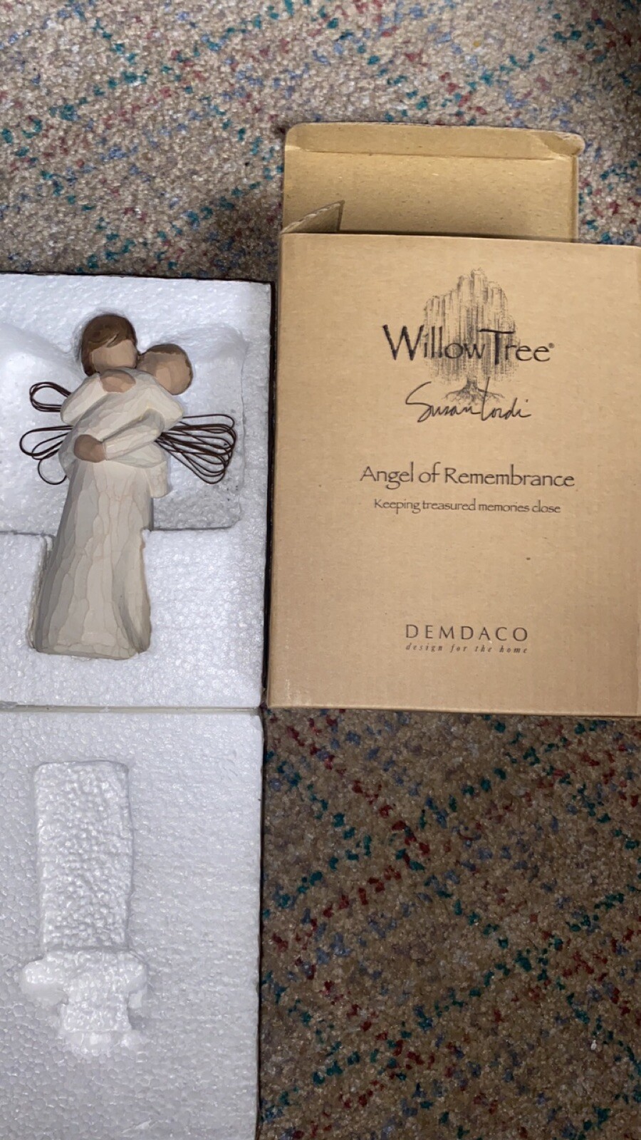 New Demdaco WILLOW TREE Figurine ~ Angel of Remembrance ~2001~ | eBay