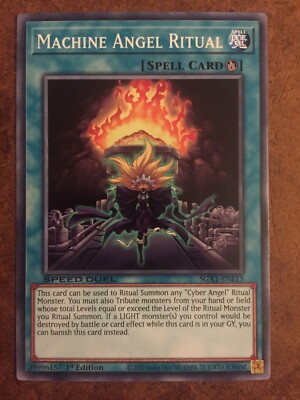 Machine Angel Ritual SGX1-ENE15 Yugioh Spell Card Speed Duel Academy | eBay