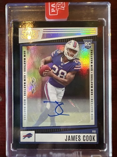 2022 Panini Score James Cook Rookie Black Zone Autograph One Of One 1/1 ...