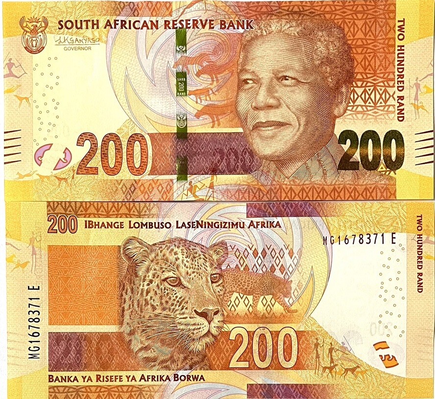 South Africa 200 Rand ND 2016 P 142 b Sign Kganyago UNC | eBay