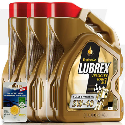 Lubrex Velocity Nano MS 5W-40 15L 15 Litre ACEA C3 Engine Oil +5L ...